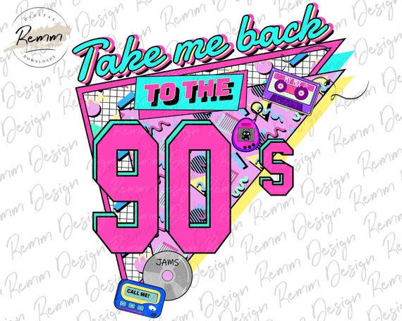Scrapbooking Embellishments 90s Baby Retro,Png,Jpeg Mockups,Sublimation ...
