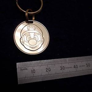 Super Mario Rare Double Sided Metal Keyring/ Pet Tag, Stunning Detail ...
