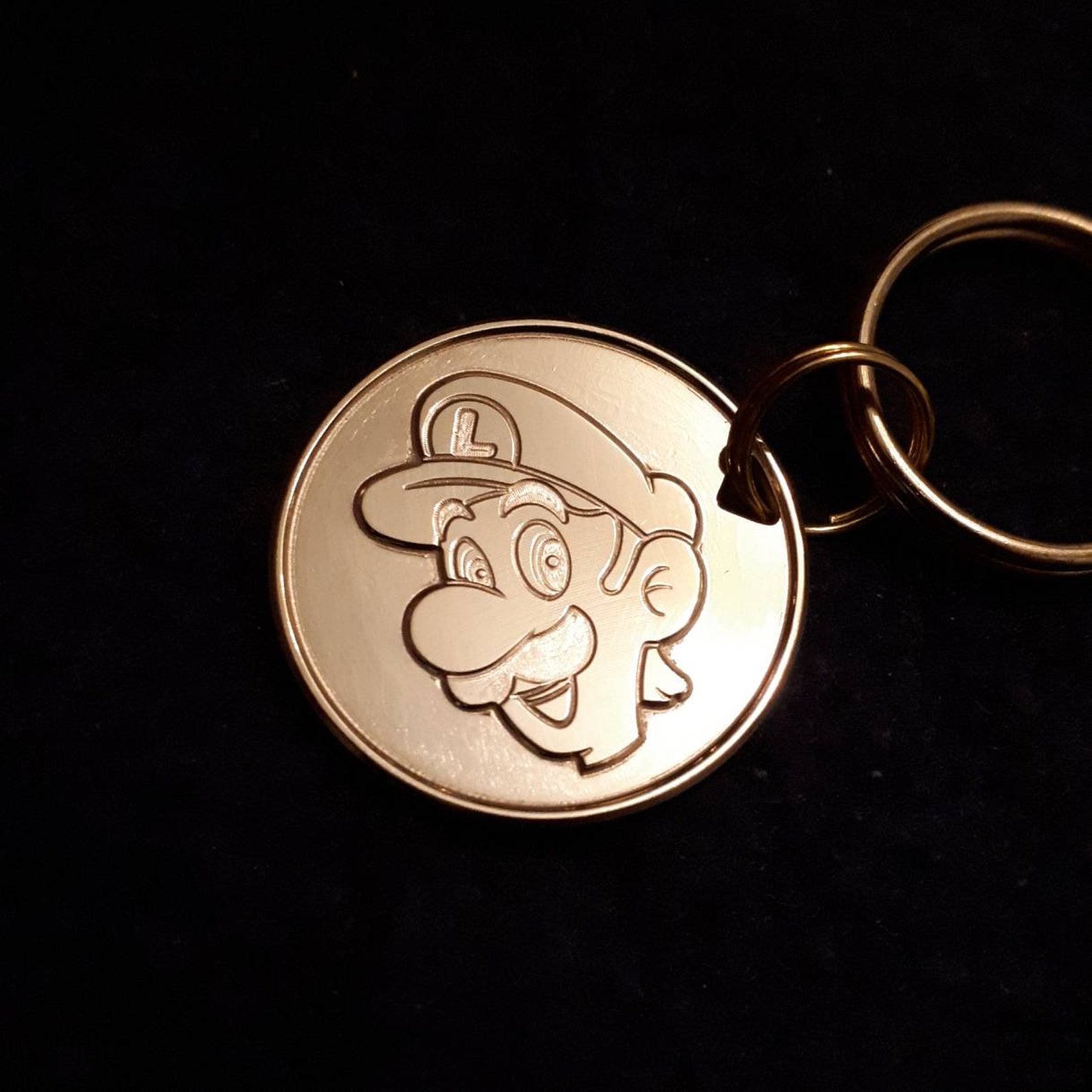 Super Mario Rare Double Sided Metal Keyring/ Pet Tag Stunning | Etsy