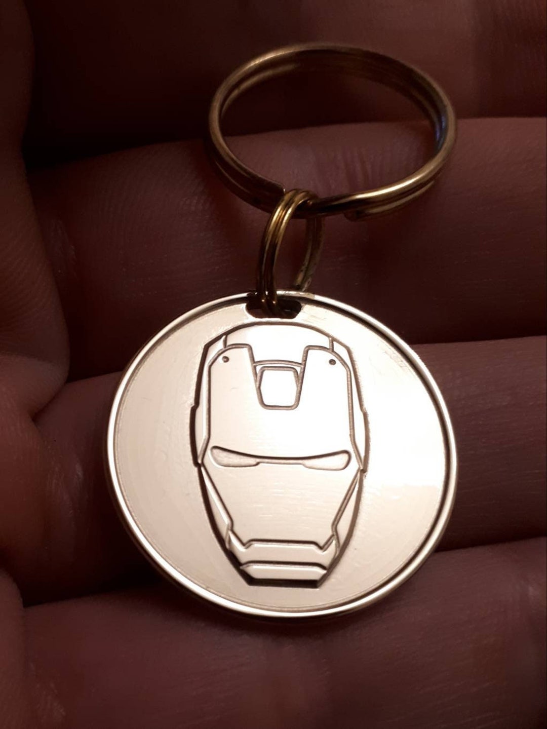 Iron Man Rare Double Sided Metal Keyring Coin, Stunning Detail! Free ...