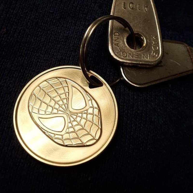 Spiderman Key Chain - Etsy