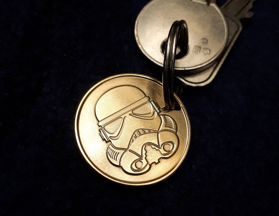 Star Wars Stormtrooper/ First Order Rare Double Sided Metal Keyring ...
