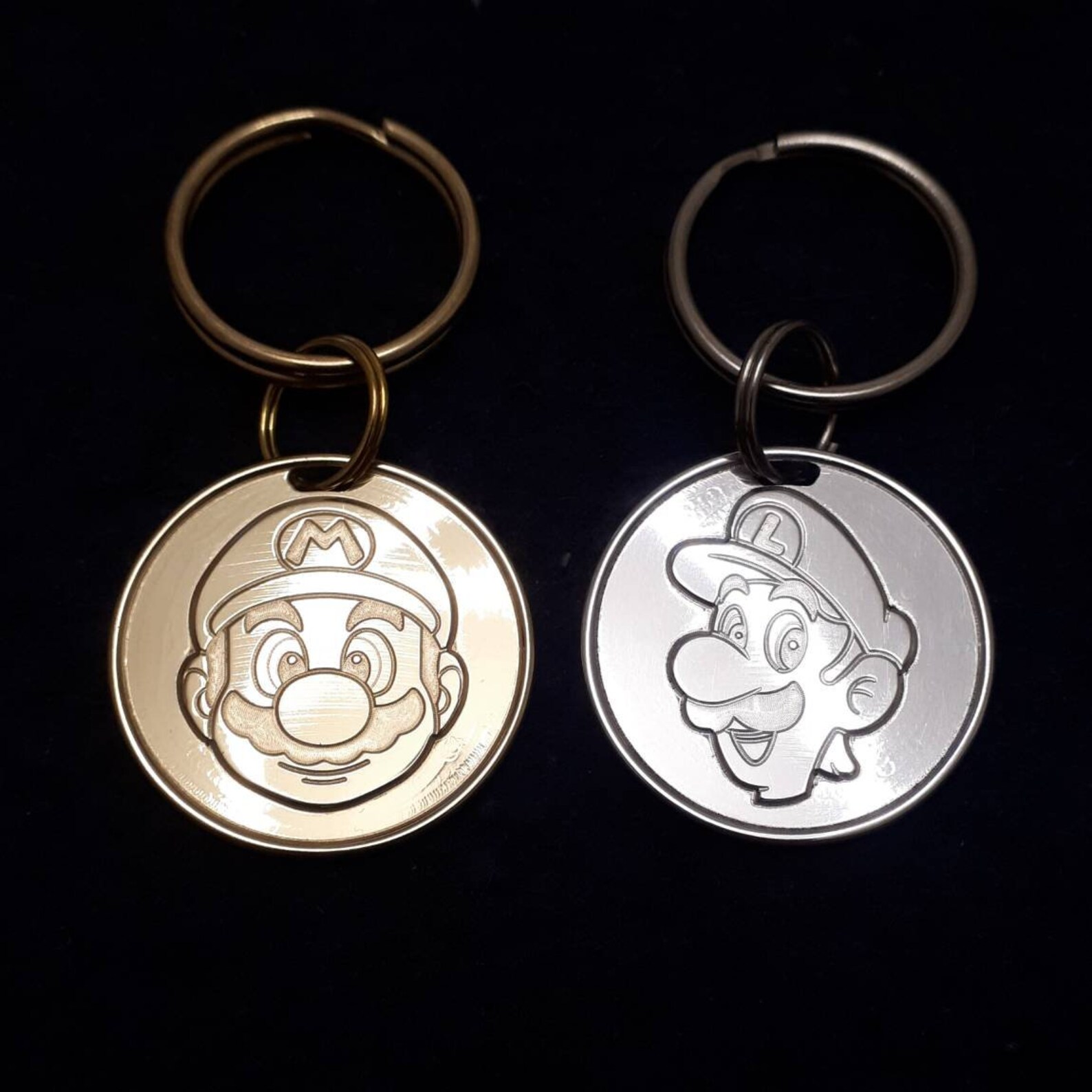 Super Mario Rare Double Sided Metal Keyring/ Pet Tag Stunning | Etsy