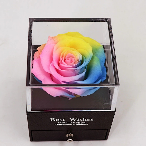 Eternal Rose Box With Necklace - Etsy