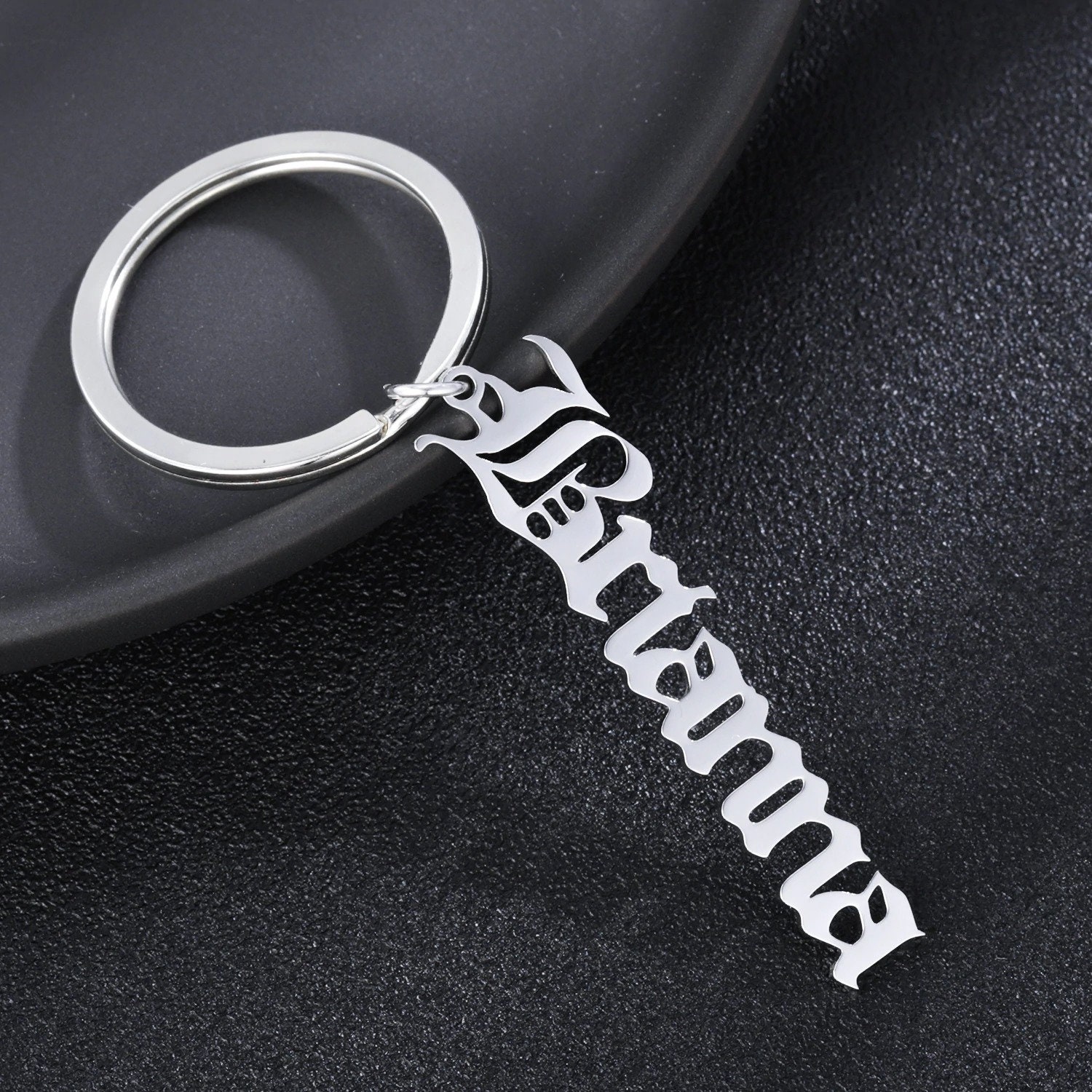 Custom Name Keychains Custom Any Font Stainless Steel - Etsy