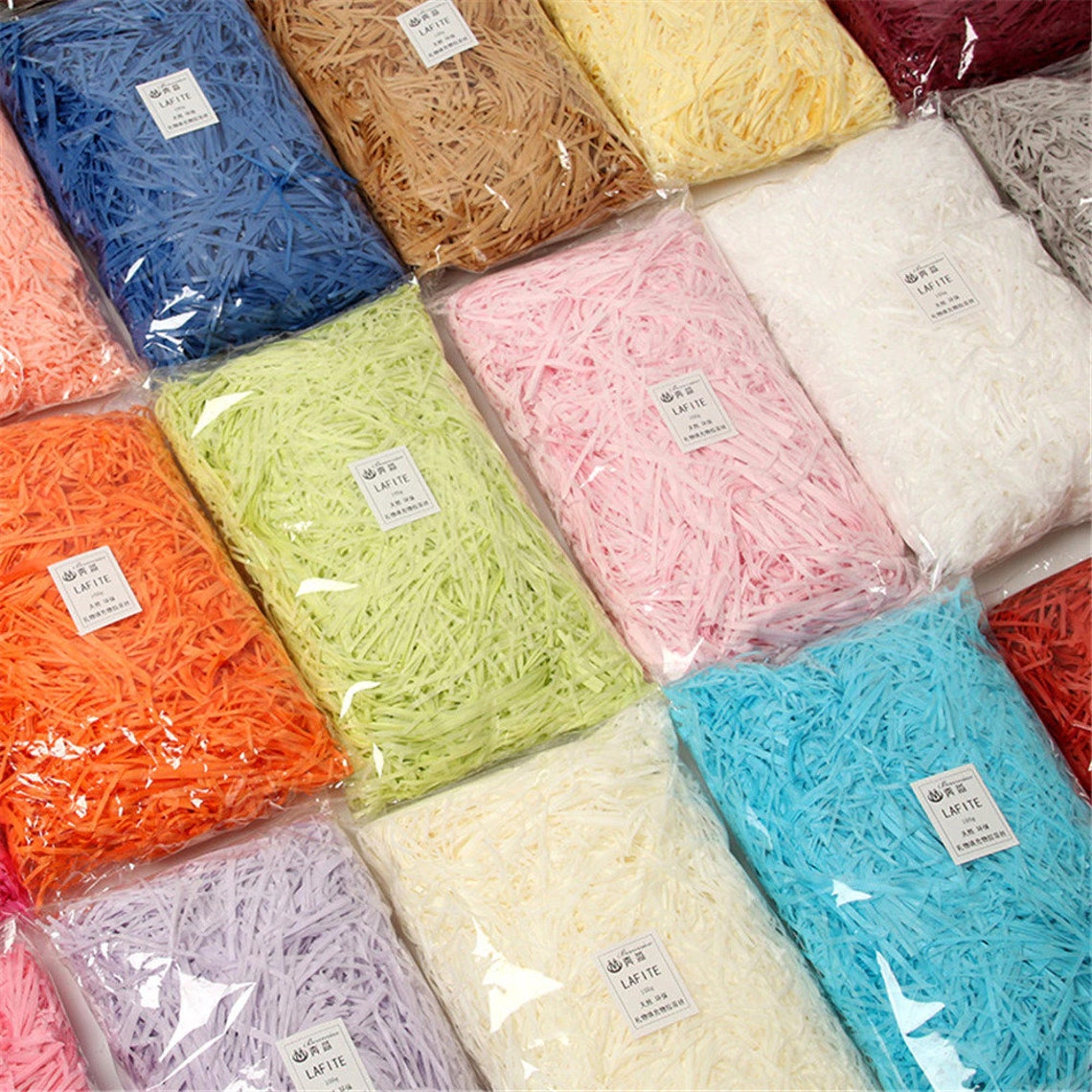 100g DIY Paper Raffia Shredded Confetti Wedding Birthday - Etsy
