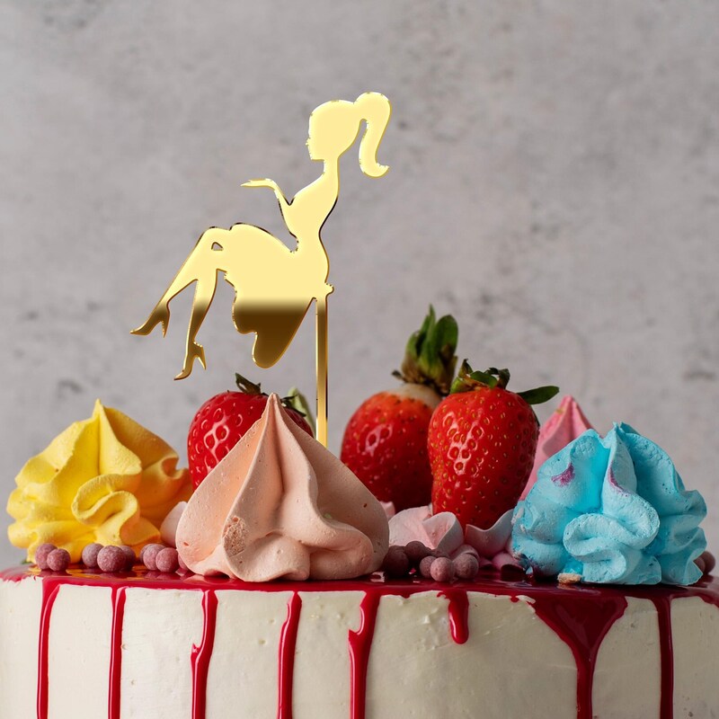 Lady Cake Topper - Etsy