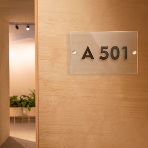 Apartment Number Sign, Custom Hotel Room Door Decor, House Address Sign ...