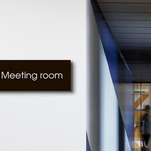 Customizable Acrylic Glass Meeting Room Sign: Modern Office Decor - Etsy