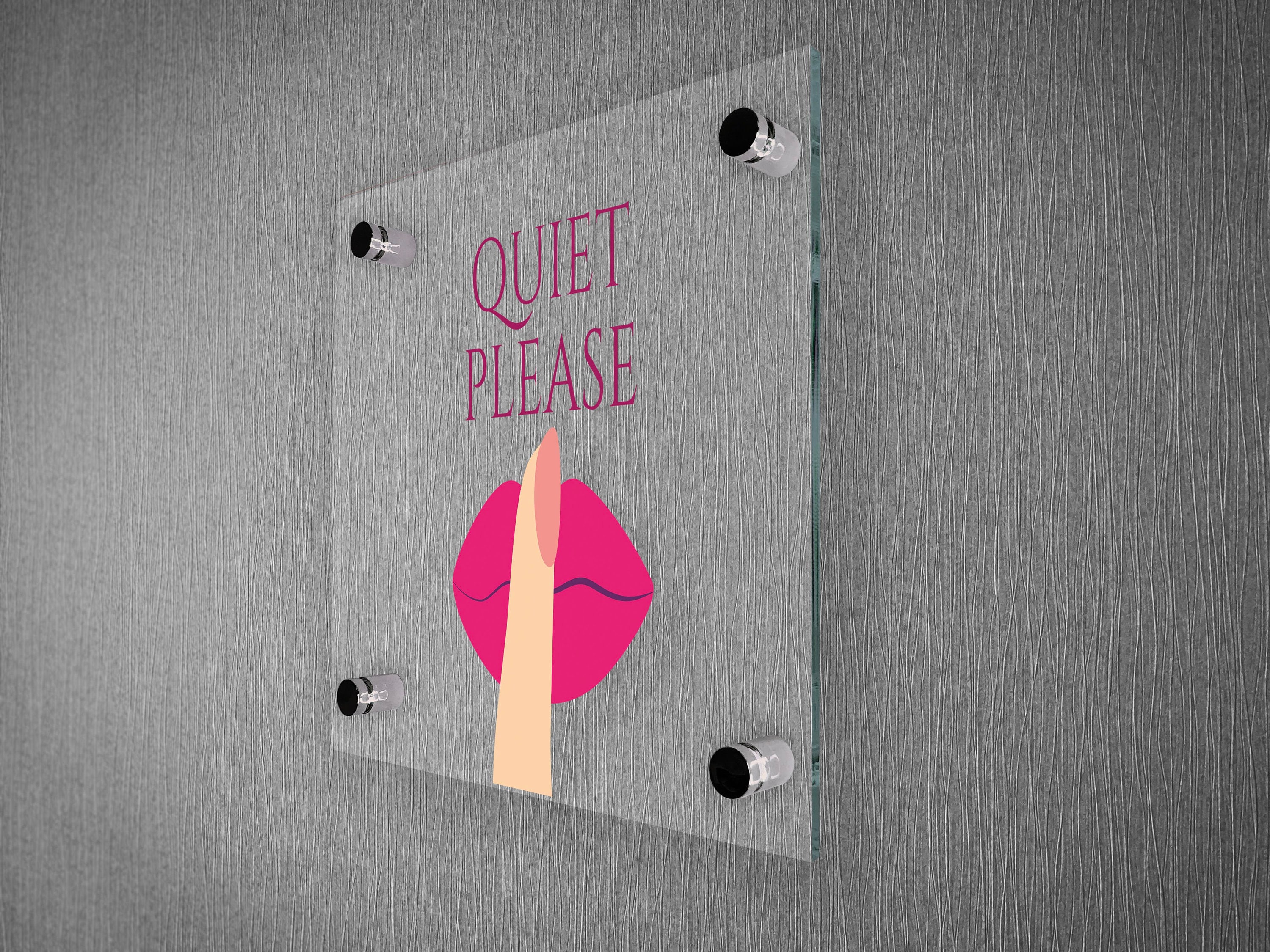 Quiet Please Sign, Custom Information Signage, Library Office Spa ...
