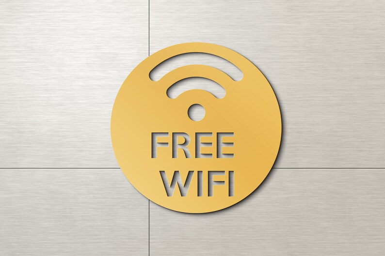 Free Wi-fi 3D Sign, WI FI Zone, WIFI Hot Spot, Hotel Cottage Restaurant ...