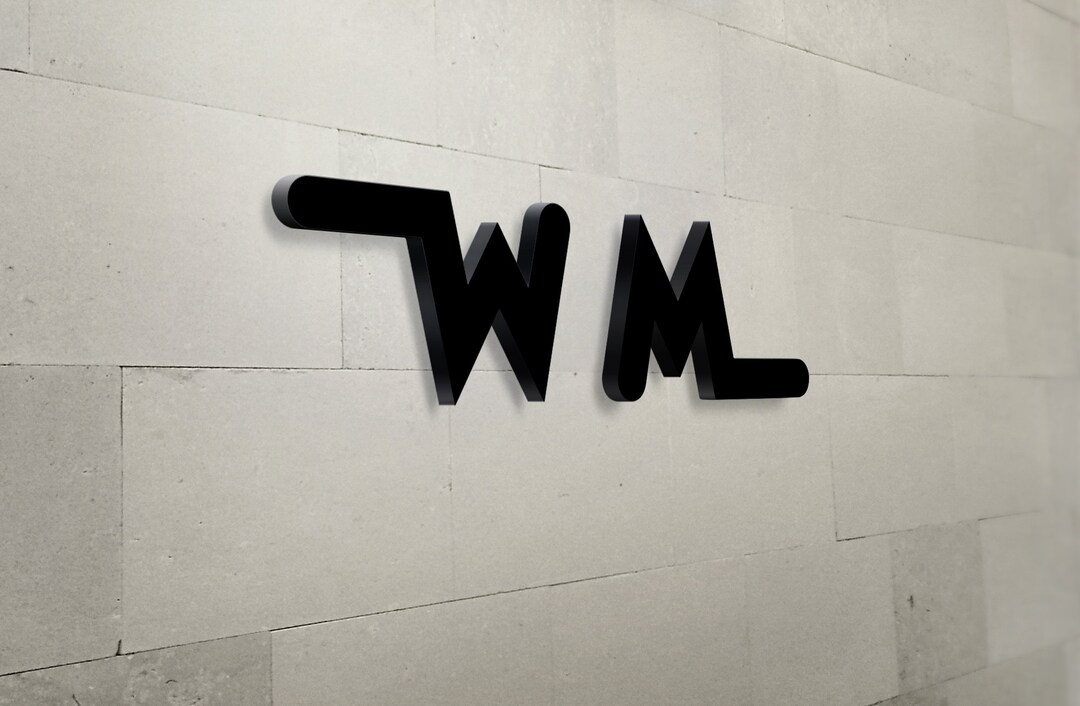 WC Restroom Sign, Minimalist Mens Womens Bathroom Signage, Customizable ...