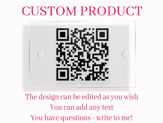 QR Code Sign Custom Hotel Room Front Door Signs Customizable - Etsy