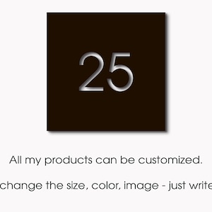 Personalized Acrylic Room Number Sign: Modern Office Door Plaque - Etsy