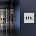Minimalistic Acrylic WC Restrooms Sign - Elegant Bathroom Toilet Door ...