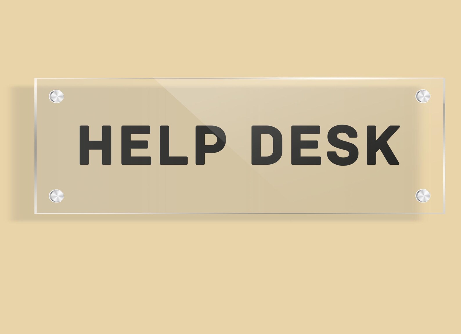 Help Desk Sign Contact Center Information Desk Signs IT Tech | Etsy