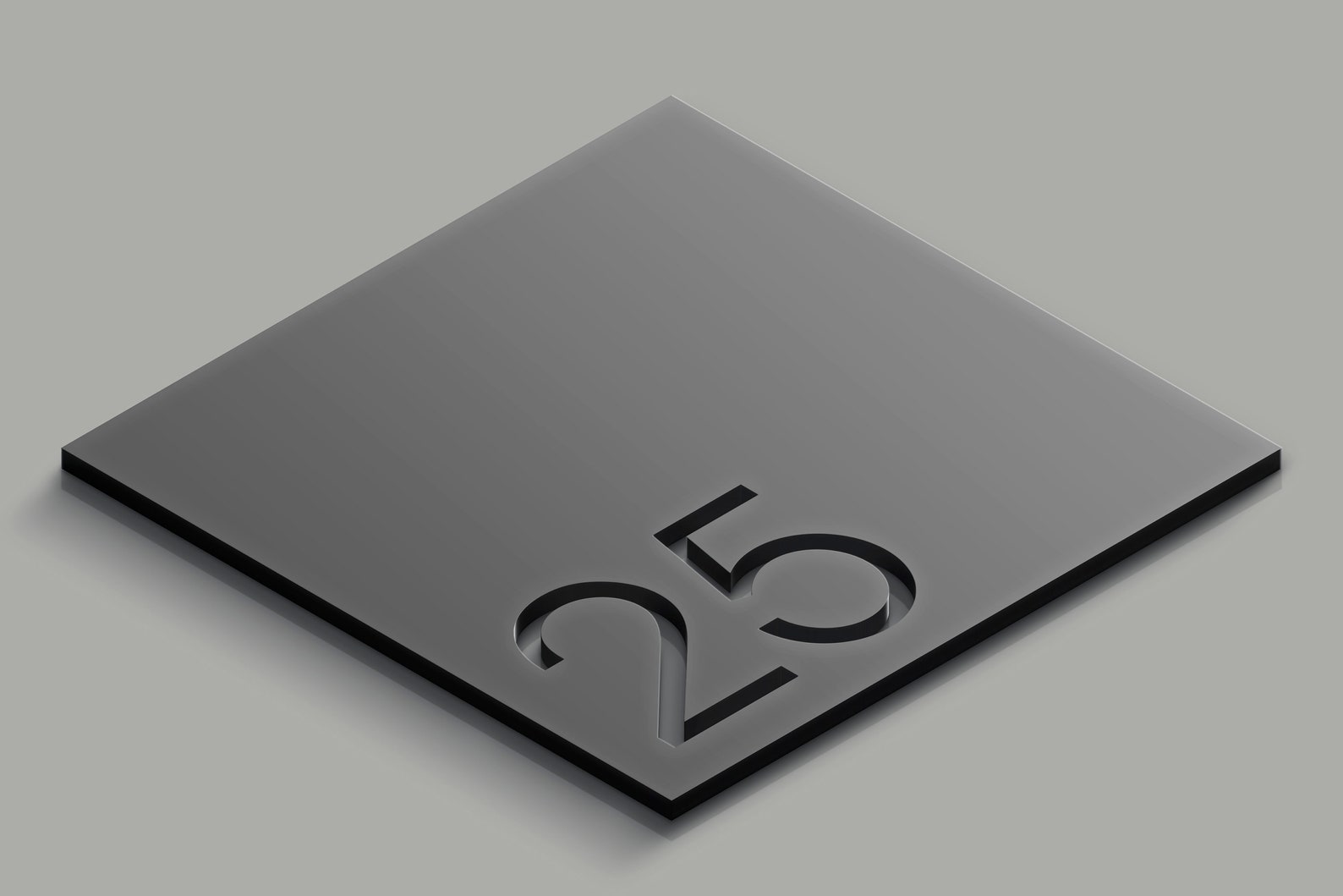 Personalized Acrylic Room Number Sign - Modern Business Door Plaque ...