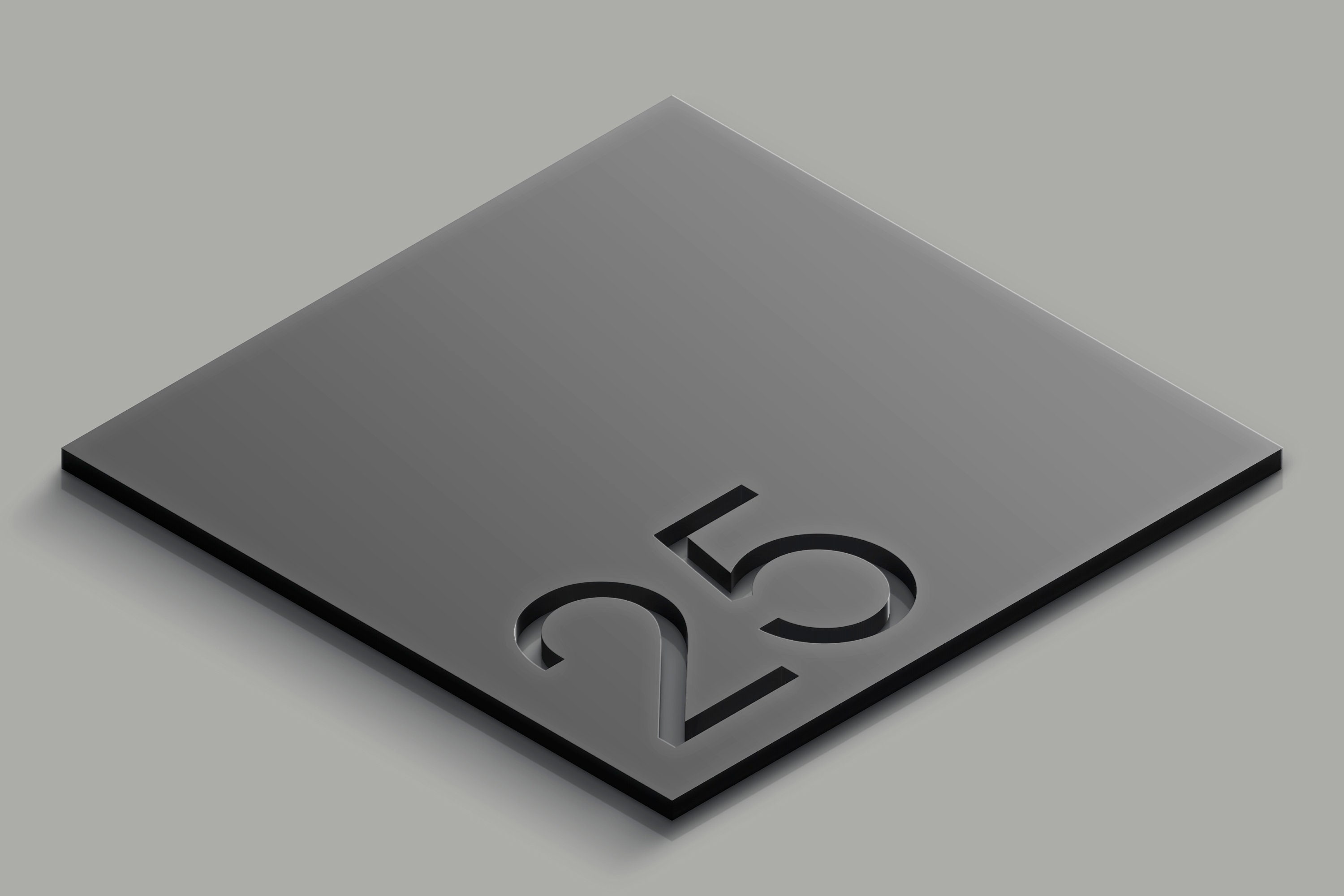 Personalized Acrylic Room Number Sign - Modern Business Door Plaque ...