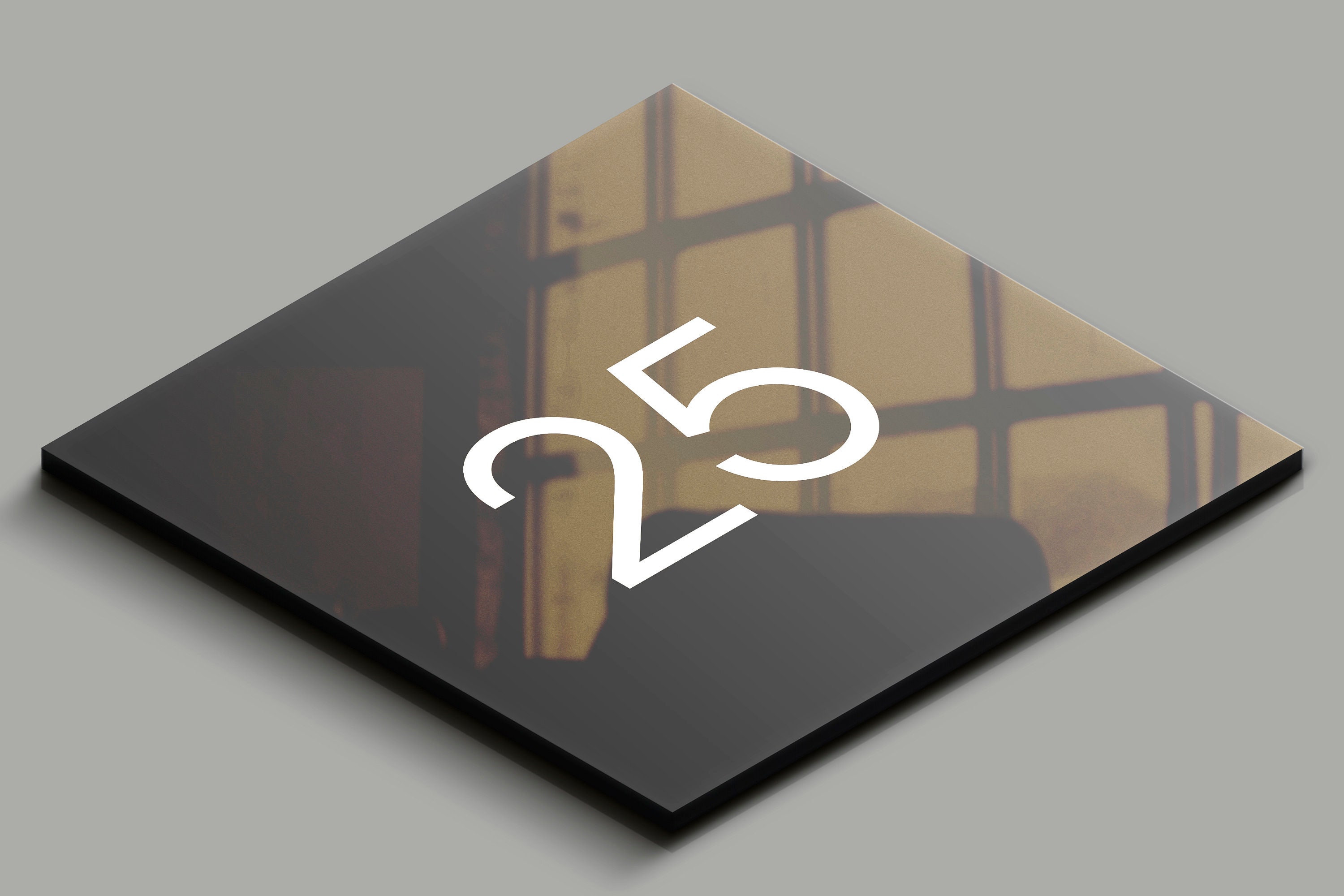 Custom Acrylic Room Number Sign - Modern Office Door Plaque ...