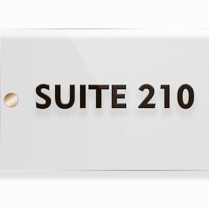 Custom Suite Number Sign Hotel Room Door Signs Front Door Numbers ...