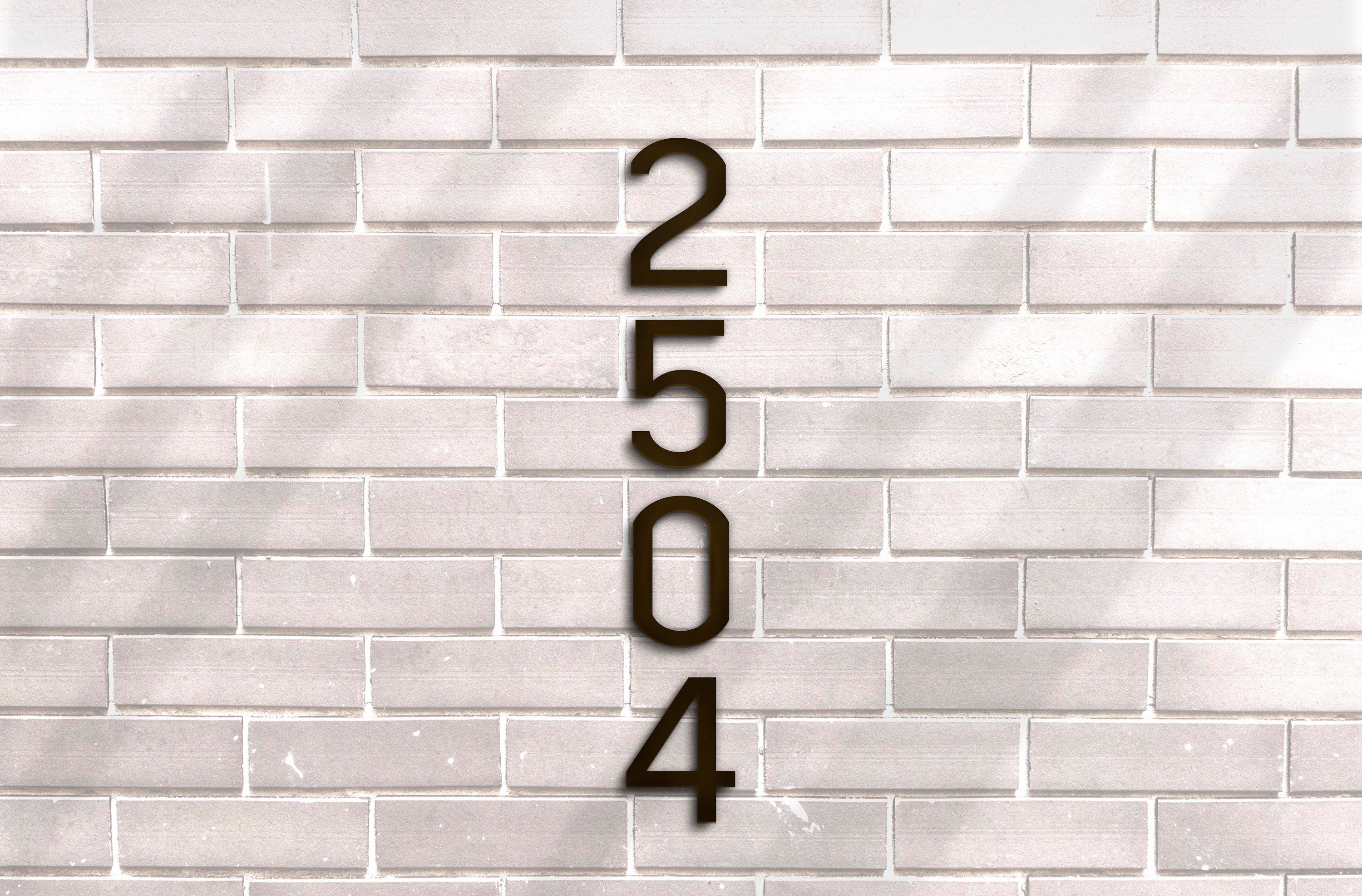 10cm 4in 3D Letter House Number Sign Custom Apartment Numbers ...