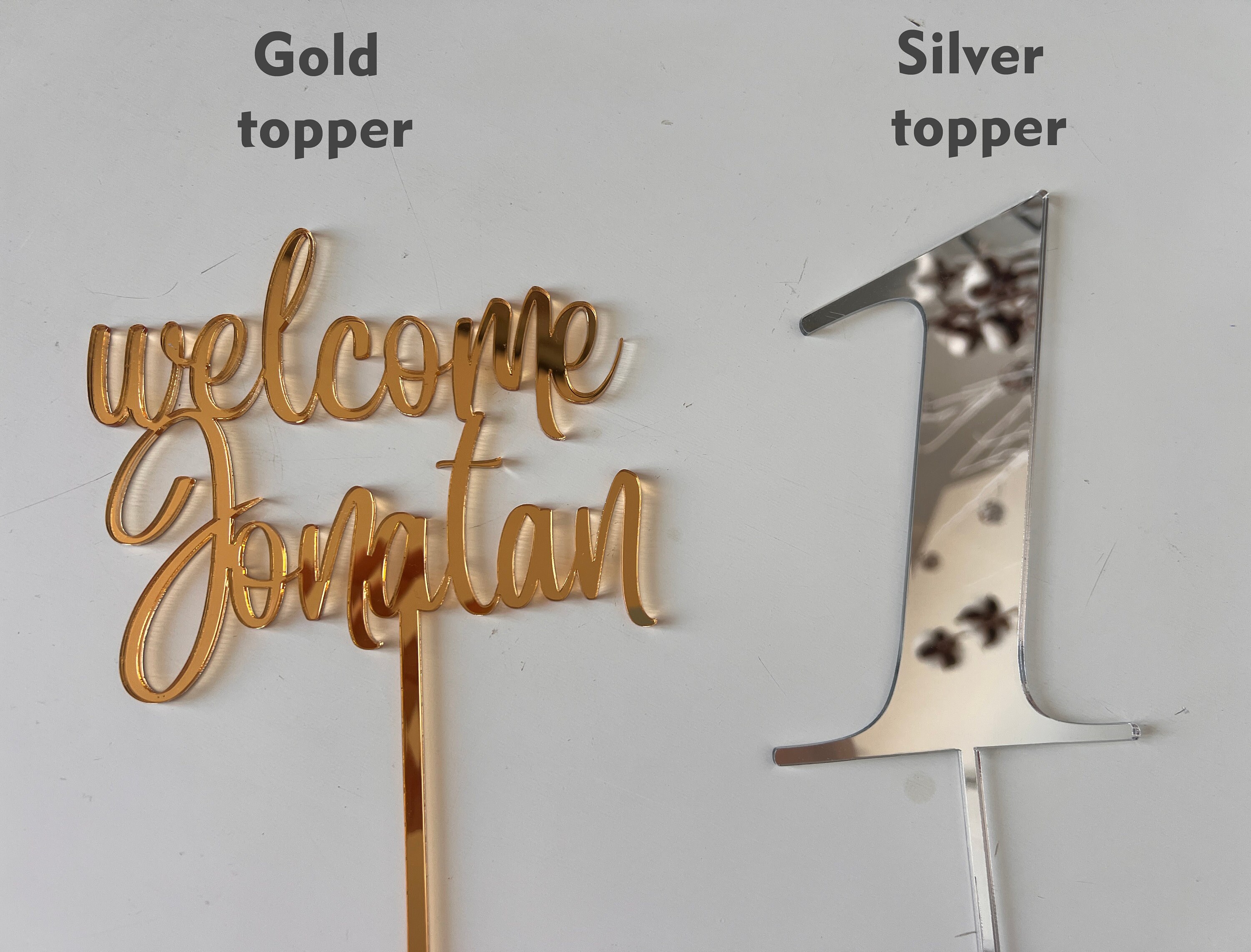 Apple Cake Topper Teacher's Cake Decor Gift for Teacher Golden Silver ...