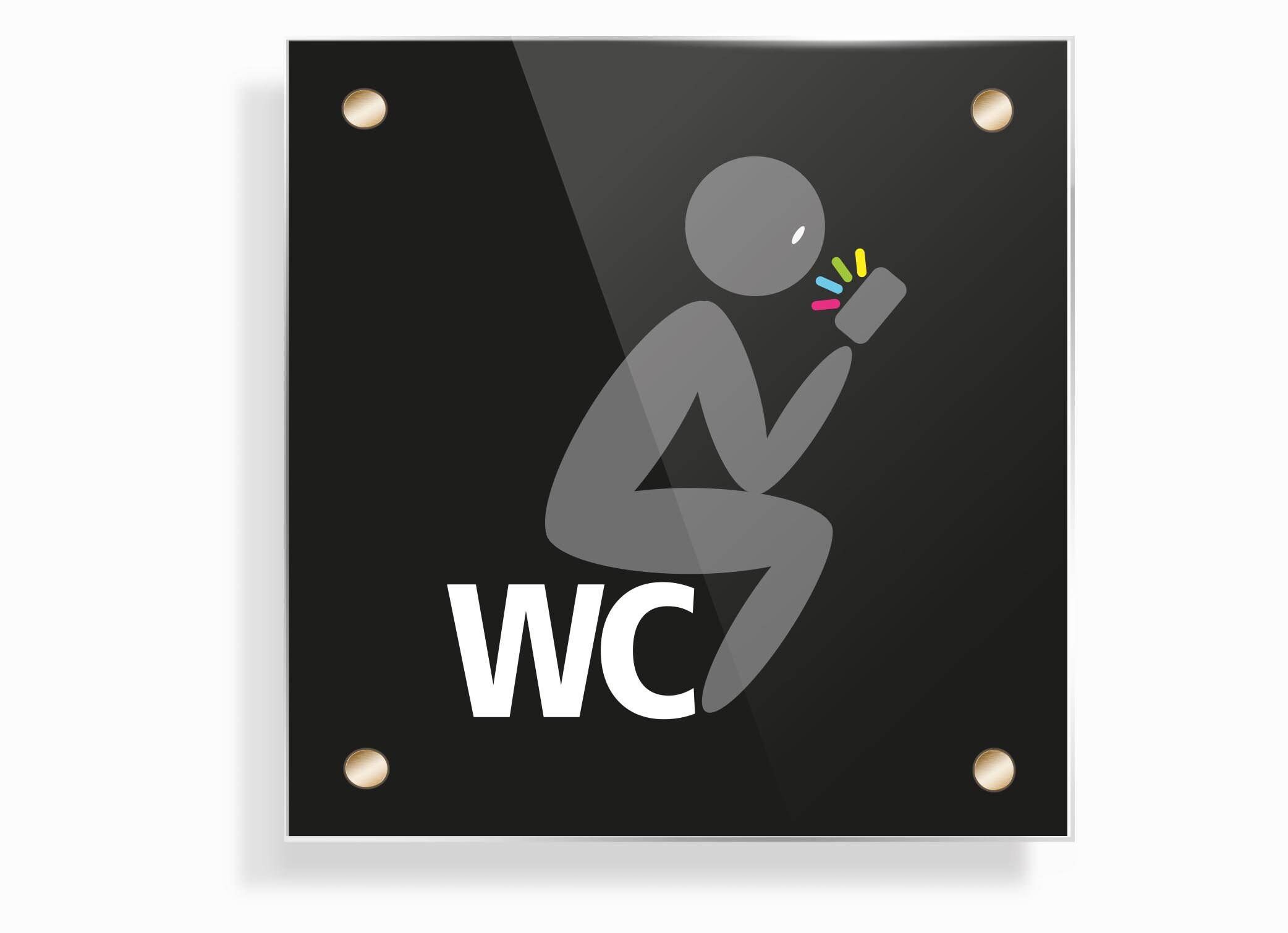 Gender Neutral Restroom Sign Unisex WC Sign Funny Bathroom - Etsy