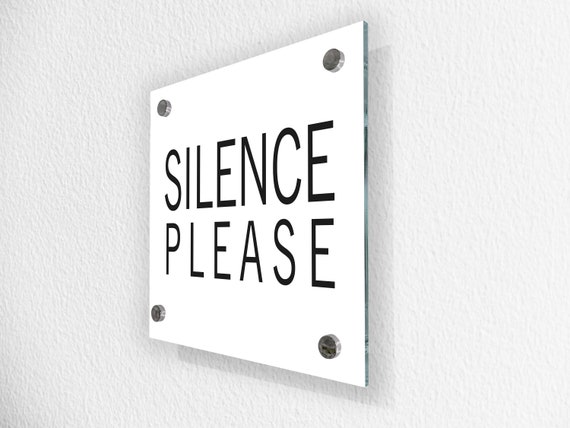 Hospital Silence Sign