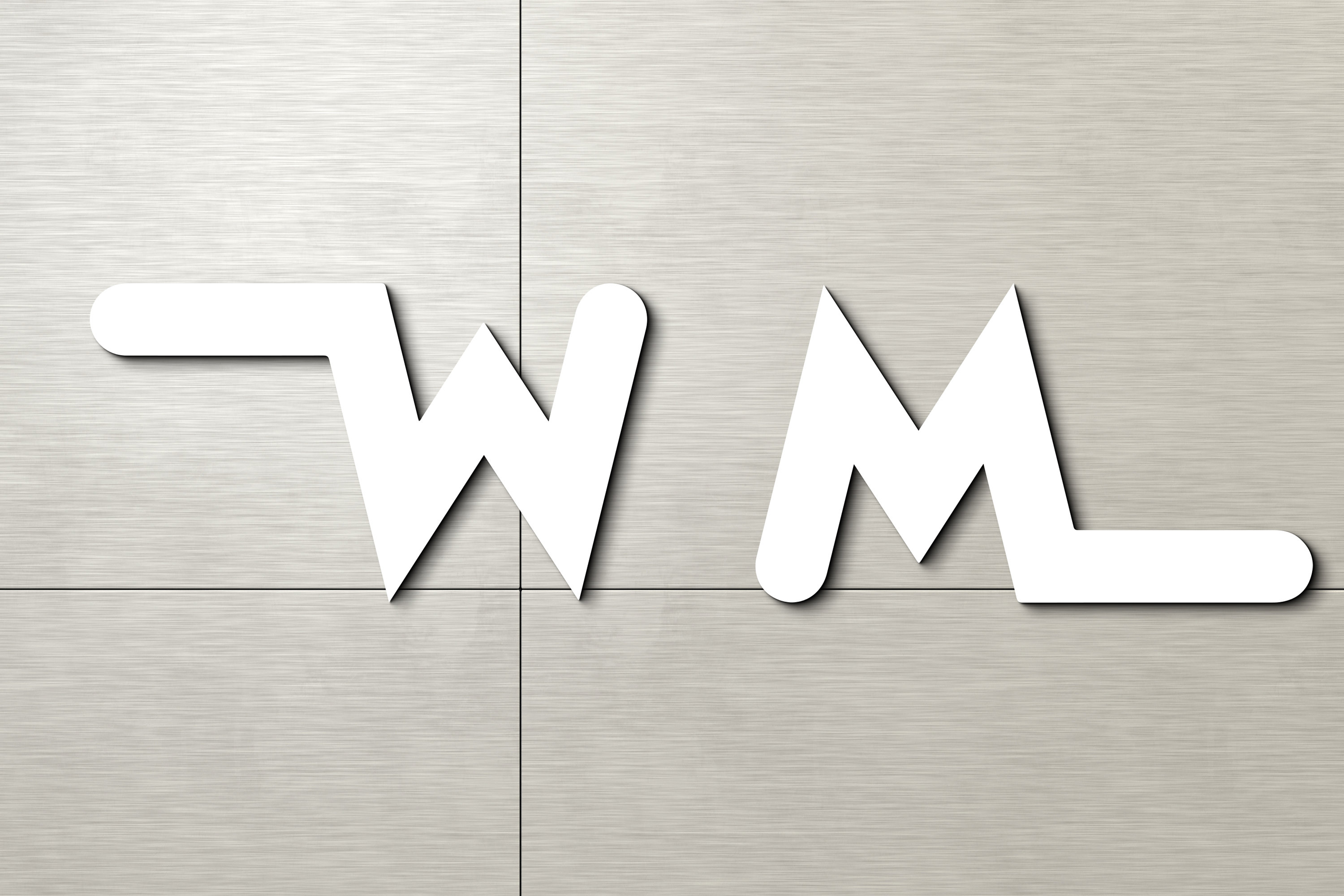 WC Restroom Sign Minimalist Mens Womens Bathroom Signage - Etsy