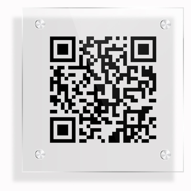 Acrylic Qr Code Sign - Etsy