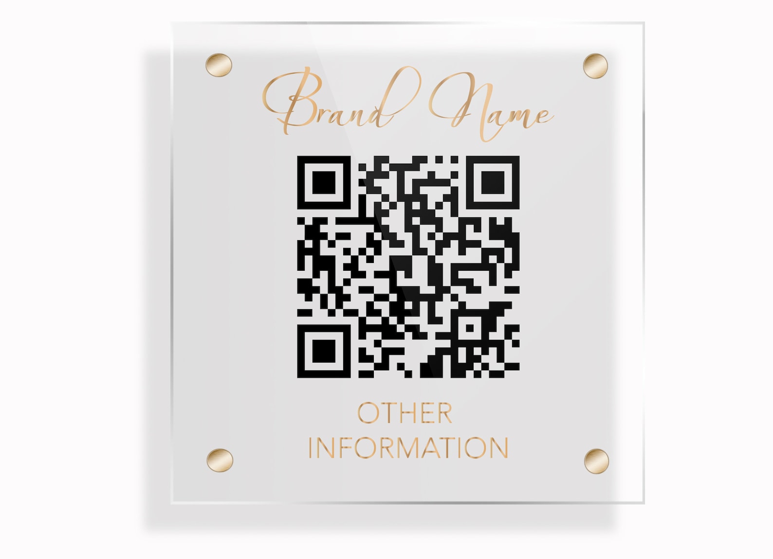 Scannable QR Code Sign Custom Door Signs Scan to Pay - Etsy