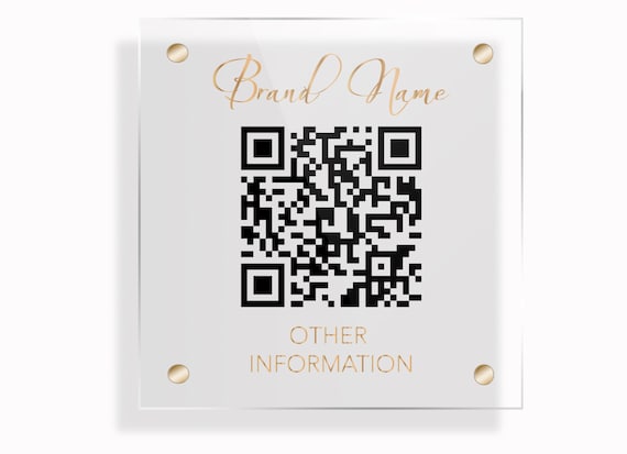 Scannable QR Code Sign Custom Door Signs Scan to Pay - Etsy UK