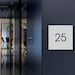 Personalized Acrylic Room Number Sign: Modern Office Door Plaque - Etsy
