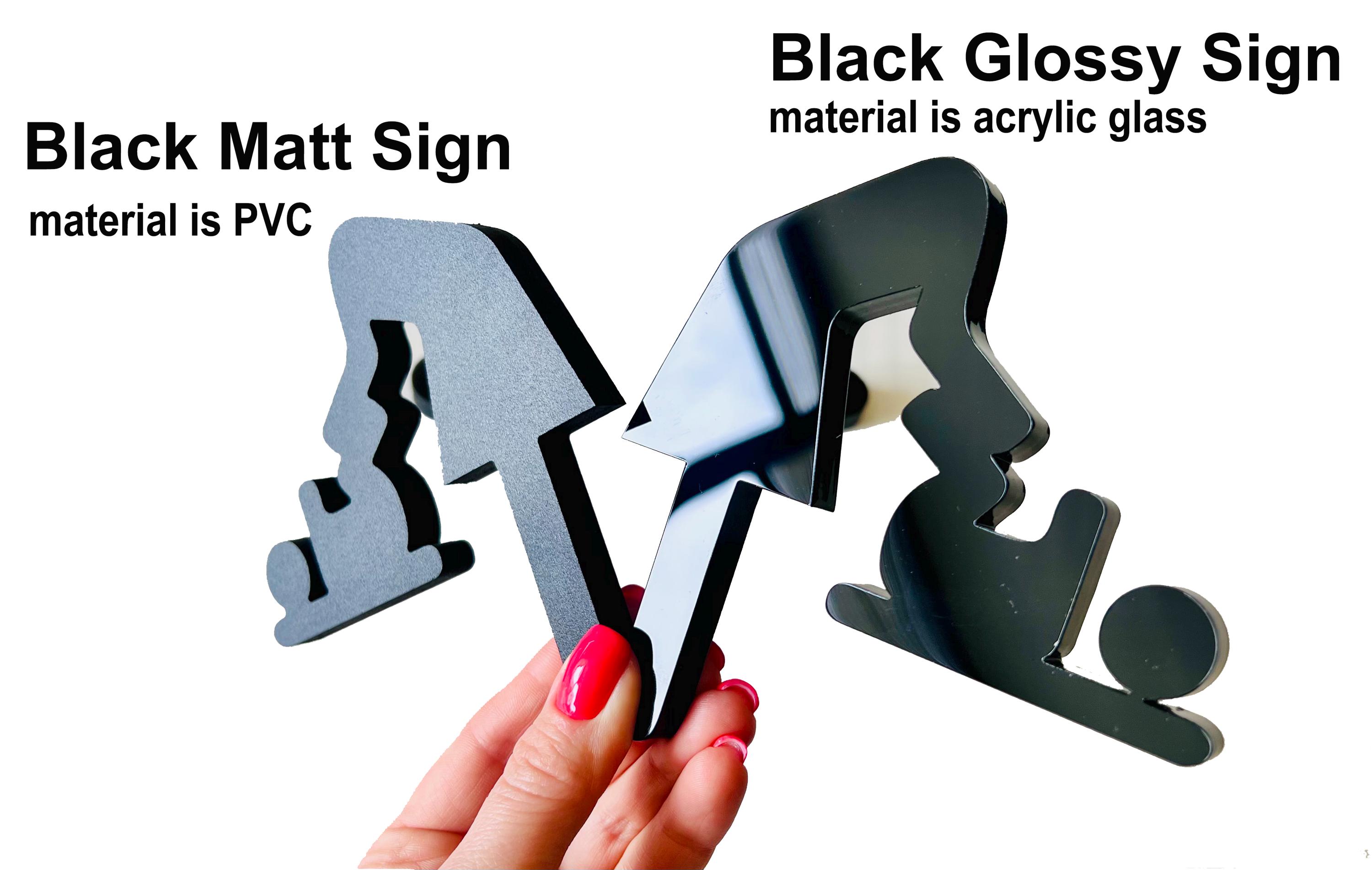 Personalized Acrylic Room Number Sign: Modern Office Door Plaque - Etsy