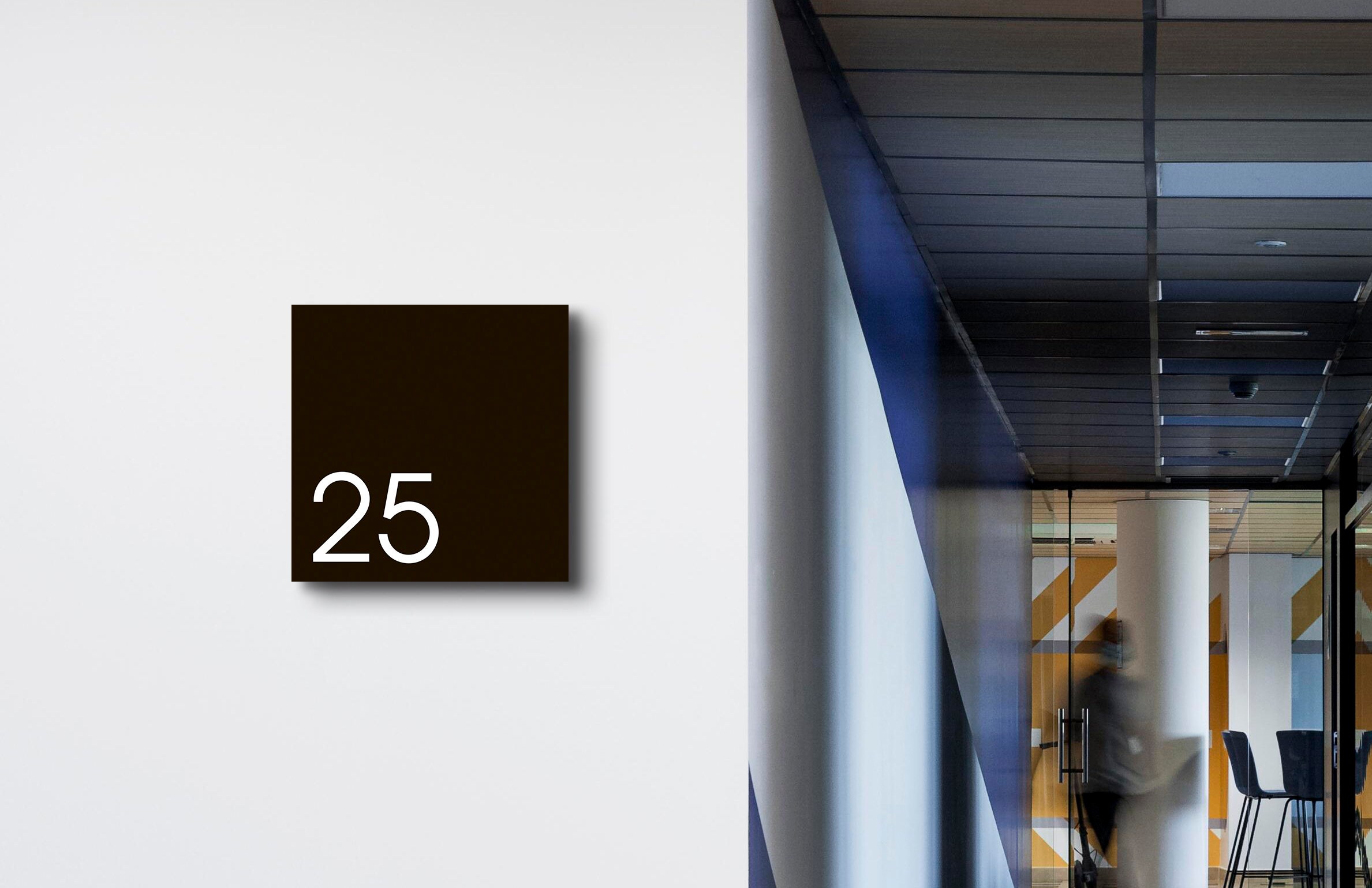 Contemporary Acrylic Glass Room Number Sign Custom Office - Etsy