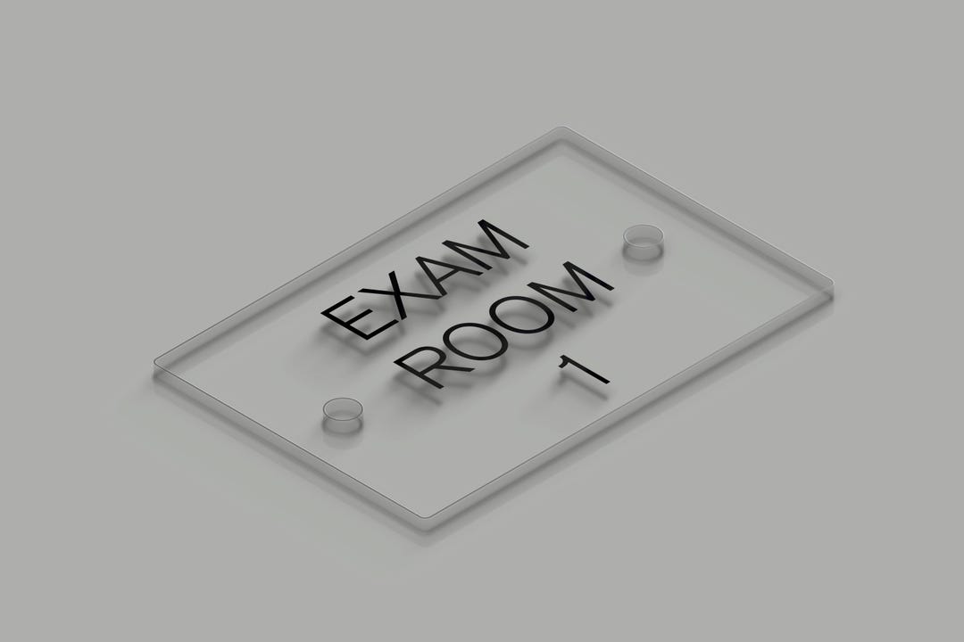 Custom Acrylic Exam Room Sign: Personalized Door Plaque - Etsy
