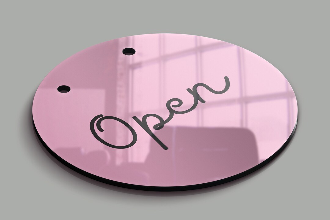 Open Closed Door Sign, Acrylic Sign, Sign for Beauty Salon, Shop, Cafe ...