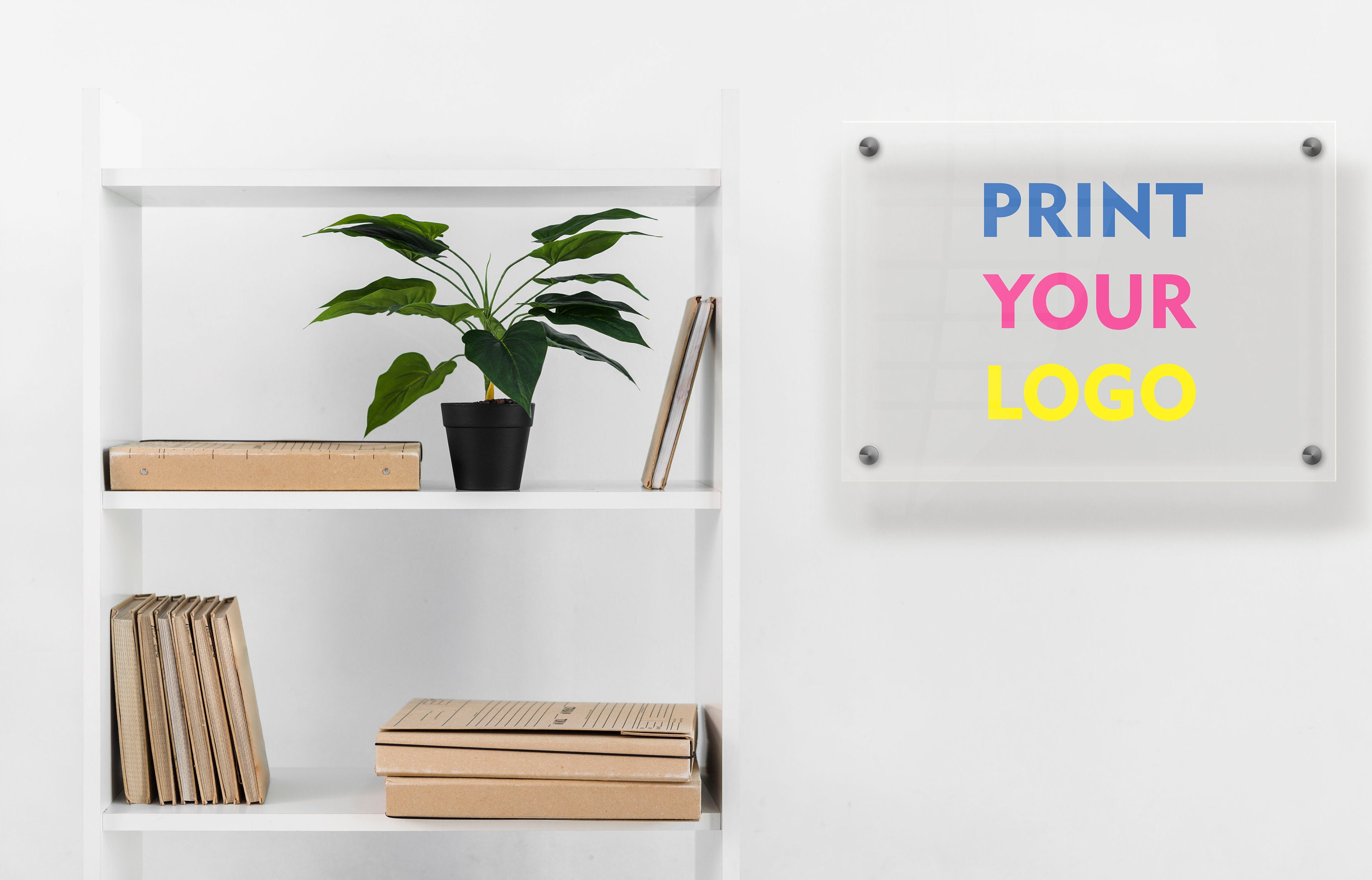 Print Your Logo, Custom Print, Acrylic Glass, Transparent Sign, Office ...