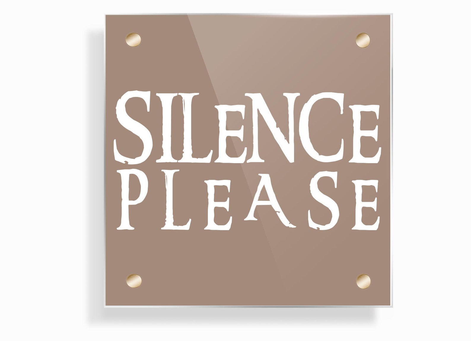 Please Keep Quiet Sign Silence Needed Library Spa Baby Room | Etsy