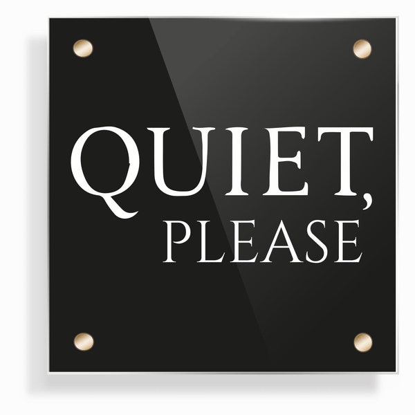 Quiet Please Sign - Etsy