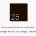 Personalized Acrylic Room Number Sign - Modern Business Door Plaque ...