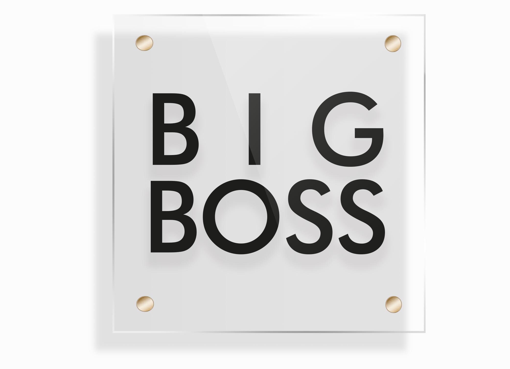Big Boss Sign Business Office Decor Personalized Signs | Etsy