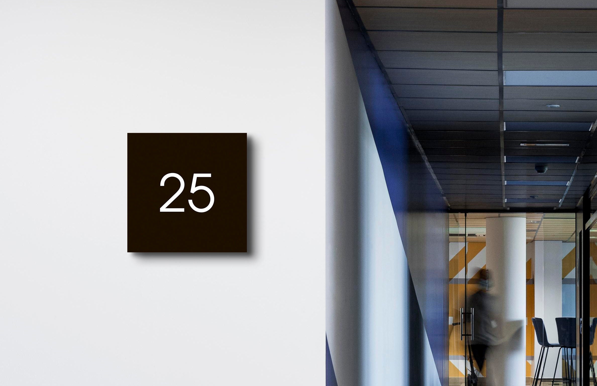 Custom Acrylic Room Number Sign Modern Office Door Plaque Personalized ...