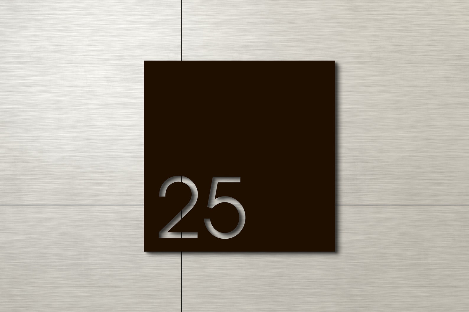 Personalized Acrylic Room Number Sign - Modern Business Door Plaque ...