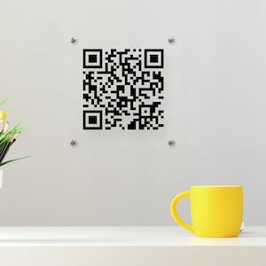 QR Code Sign, Custom Hotel Room Front Door Signs, Customizable ...