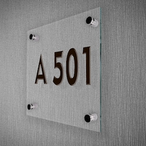 Apartment Number Sign, Custom Hotel Room Door Decor, House Address Sign ...