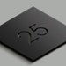 Personalized Acrylic Room Number Sign: Modern Office Door Plaque - Etsy
