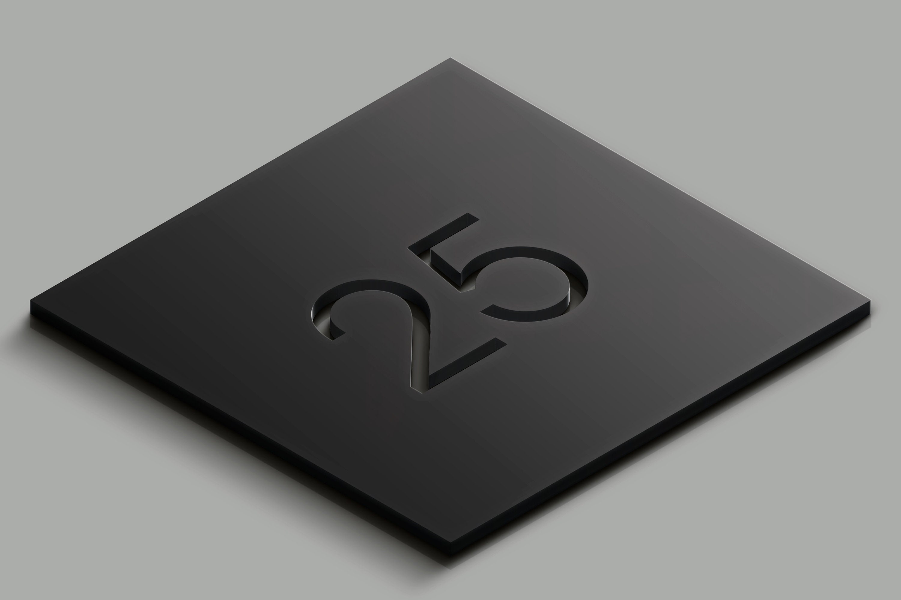 Personalized Acrylic Room Number Sign: Modern Office Door Plaque - Etsy