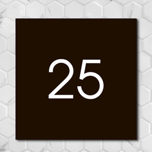 Custom Acrylic Room Number Sign - Modern Office Door Plaque ...