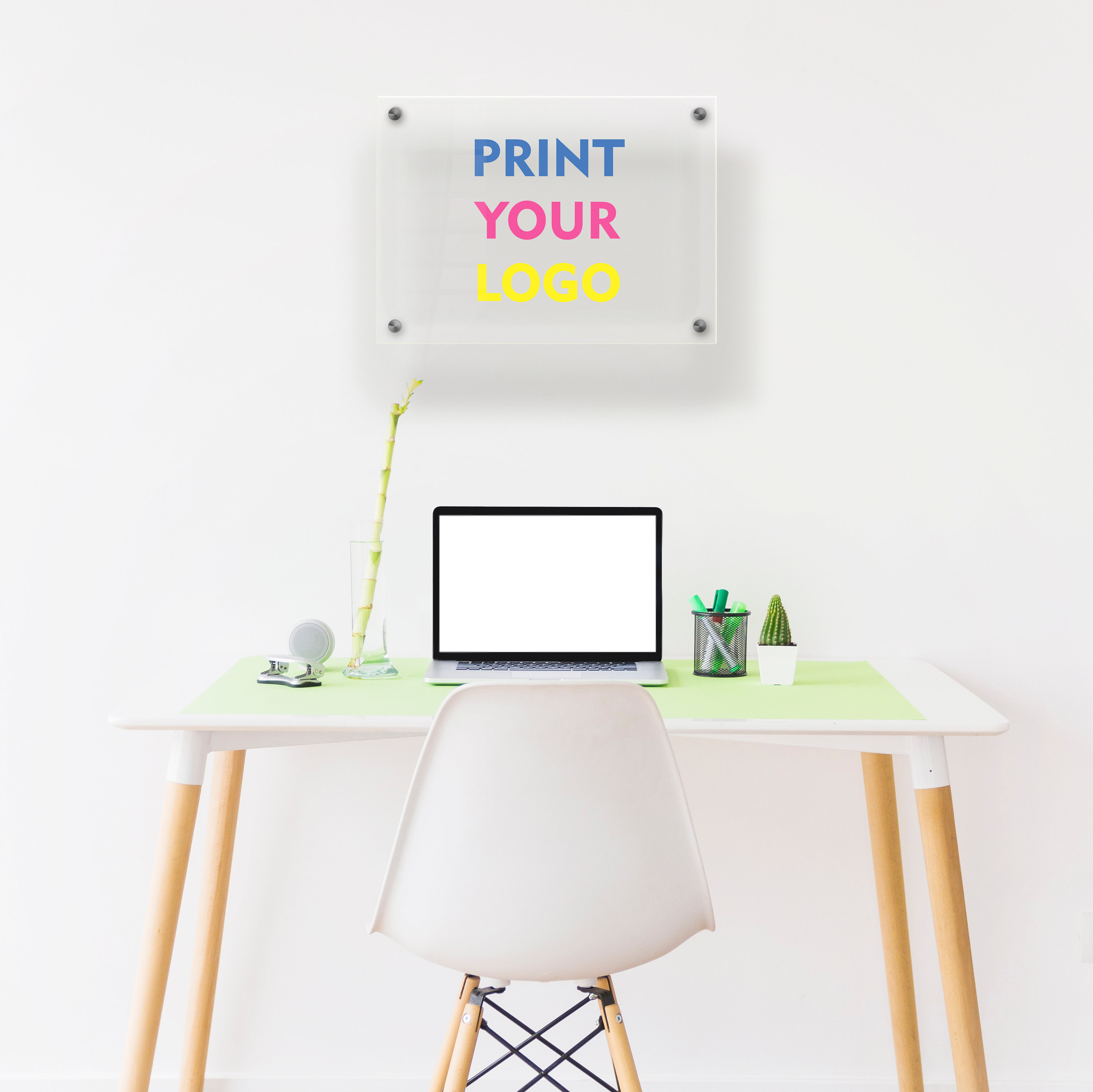 Print Your Logo, Custom Print, Acrylic Glass, Transparent Sign, Office ...